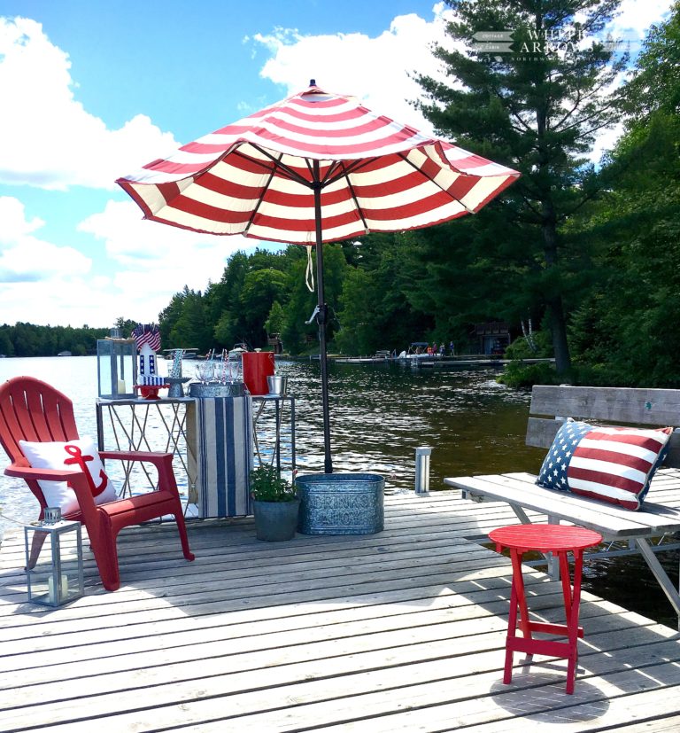 Dock Party ~ White Arrows Home