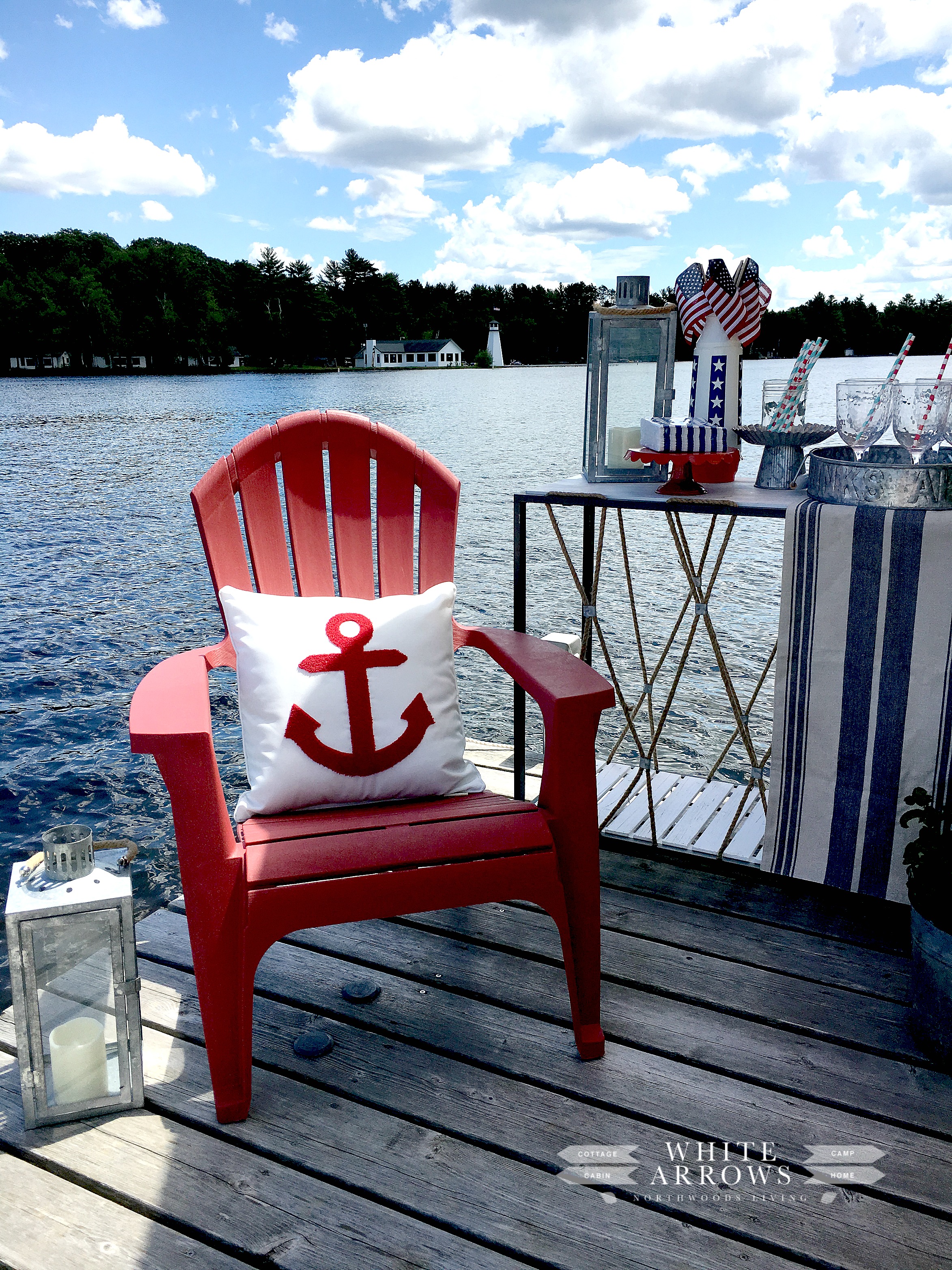 Dock Party ~ White Arrows Home