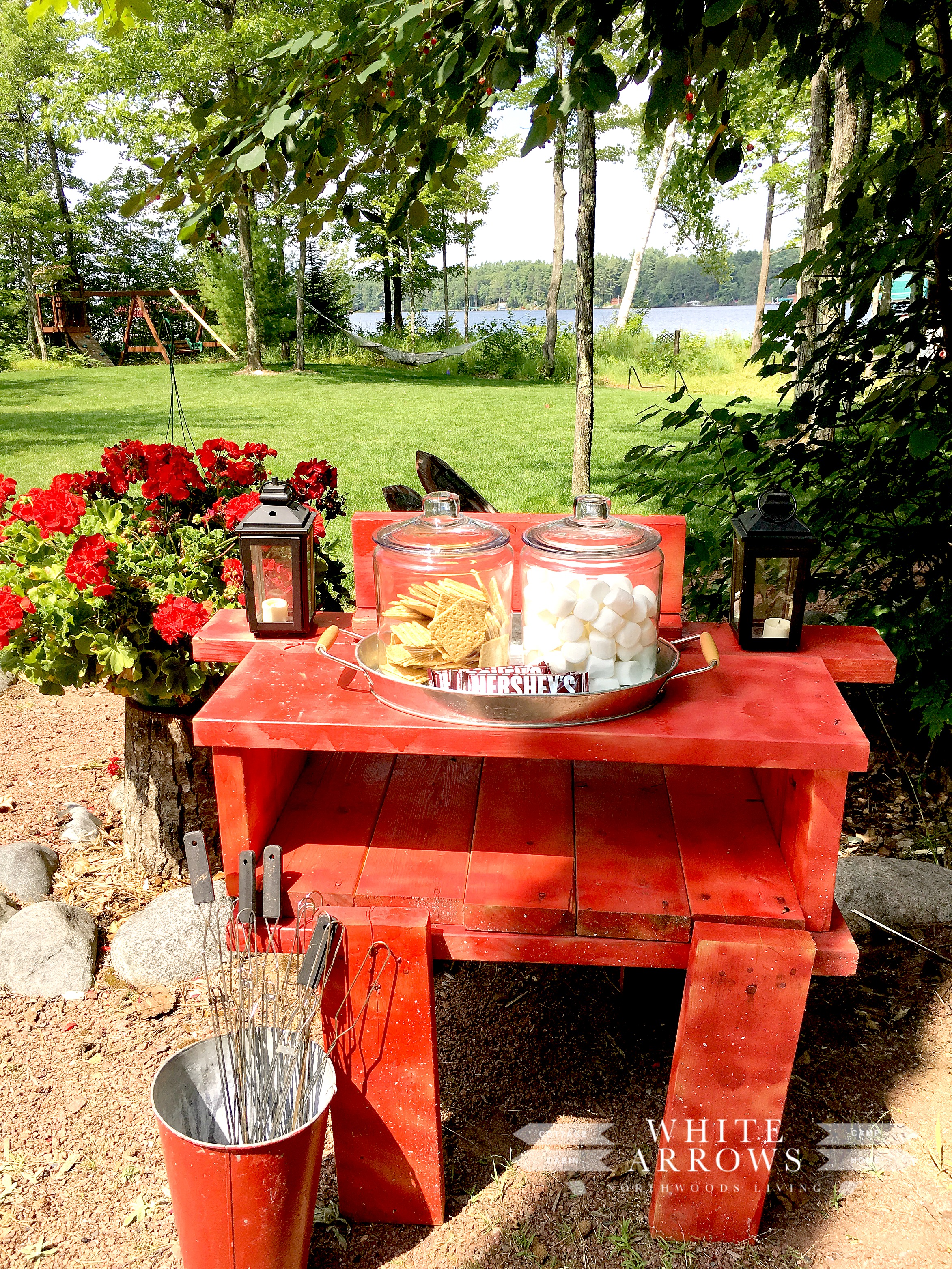 Smore's Table ~ White Arrows Home
