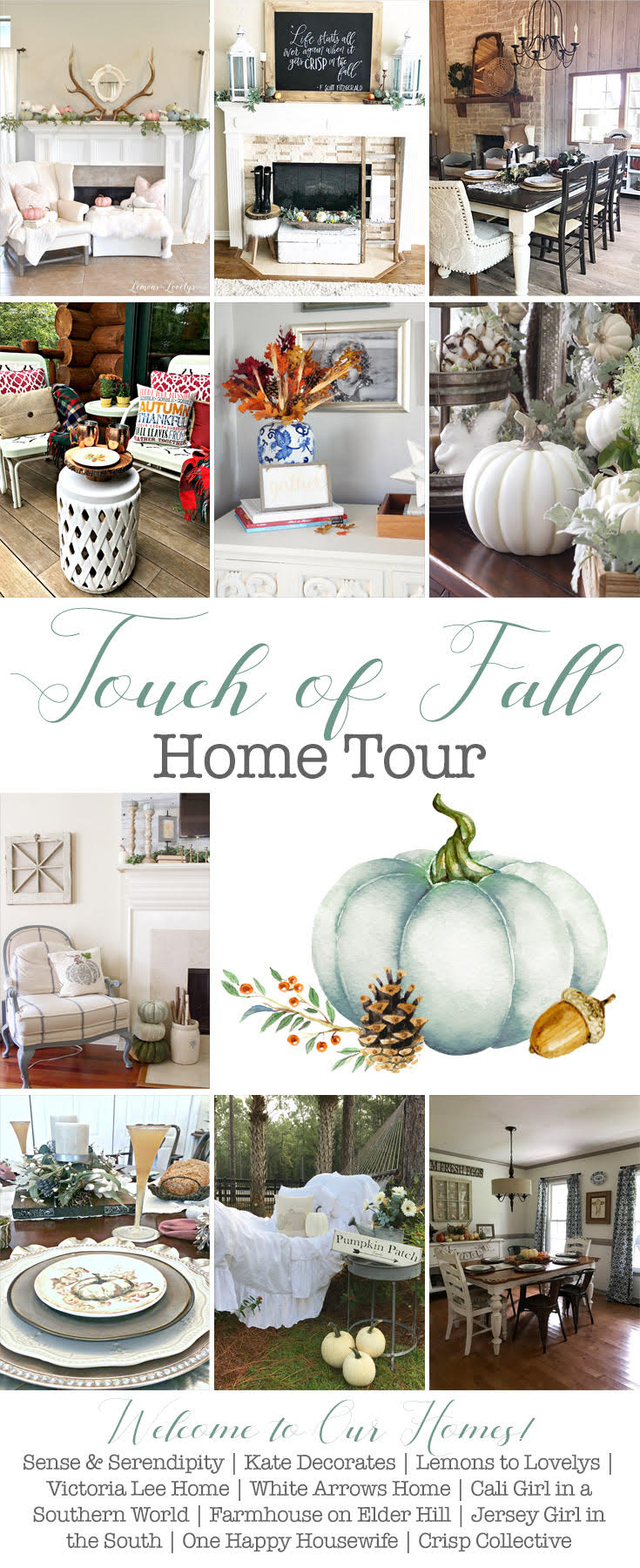 Fall Home Tour~ Warm Autumn Colors Outside Inspire Inside Decor