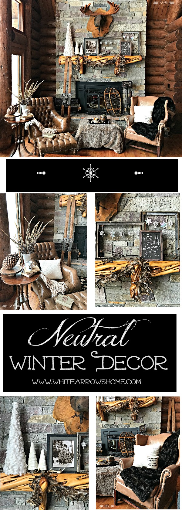 Winter Cozy Neutral Decor- Warm Colors & Touches of Nature