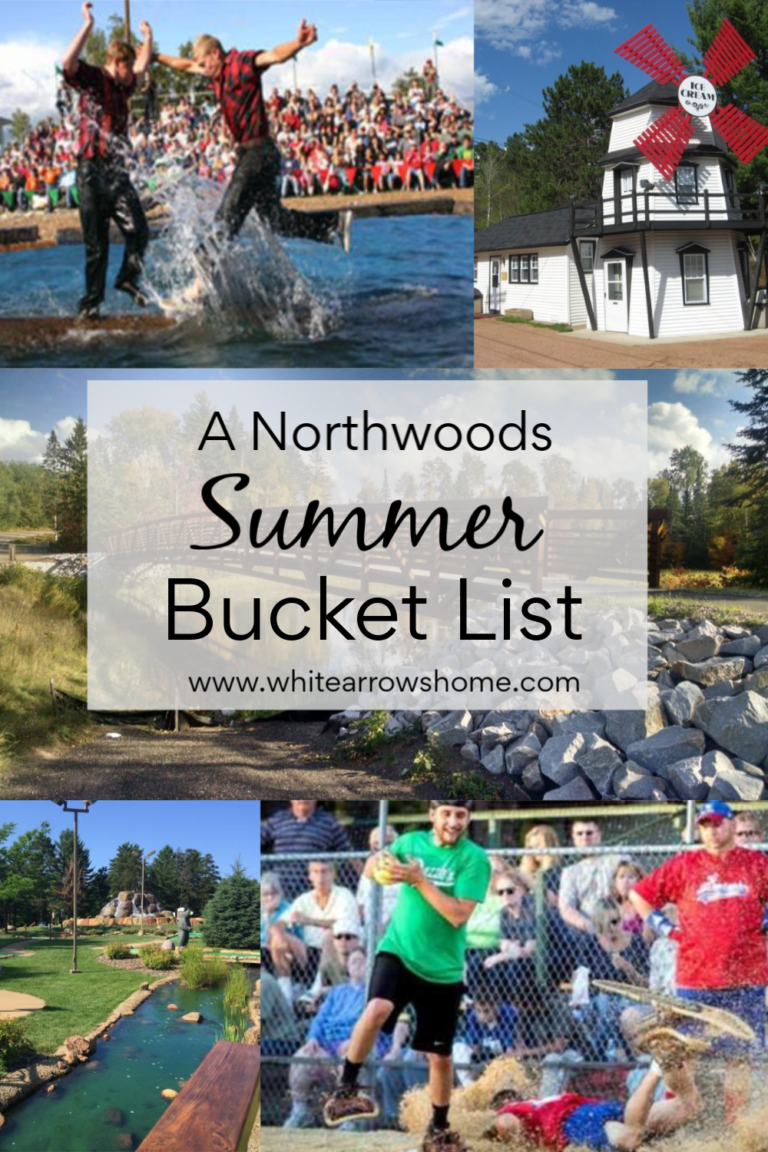 A Northwoods Summer Bucket List ~ White Arrows Home