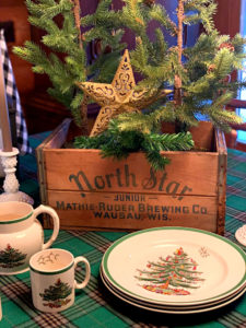 Setting a Holiday Table with Spode Christmas Tree China ~ White Arrows Home