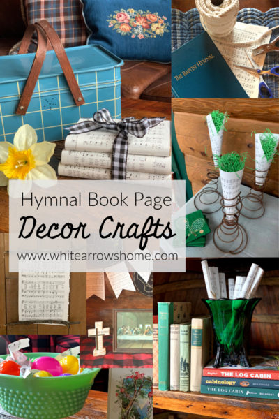 Book Page Decor Craft Ideas ~ White Arrows Home