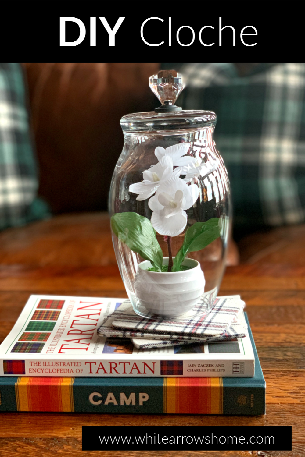 Make Your Own Cloche Decor Craft Project ~ White Arrows Home