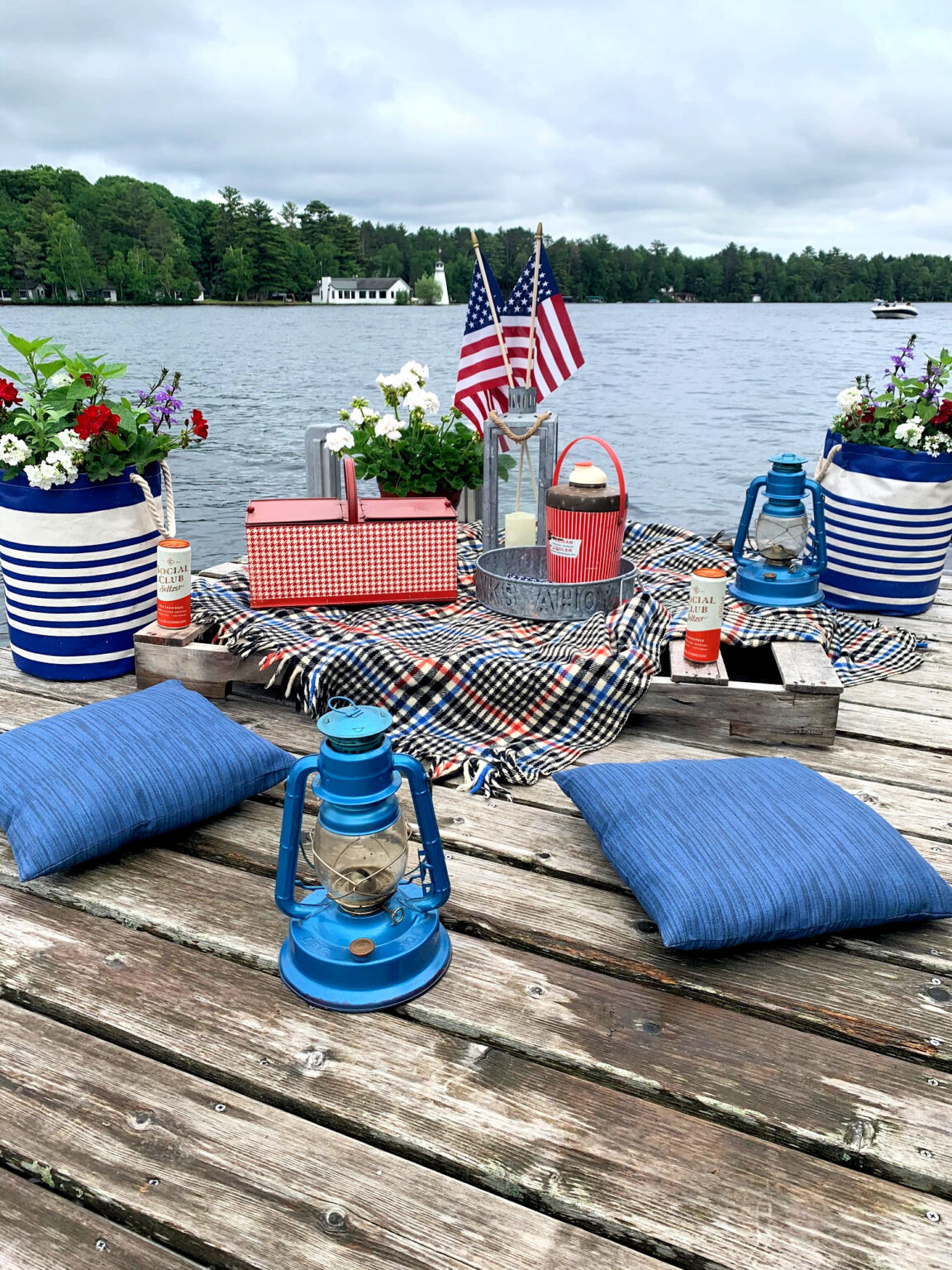 Summer Picnic on the Dock ~ White Arrows Home