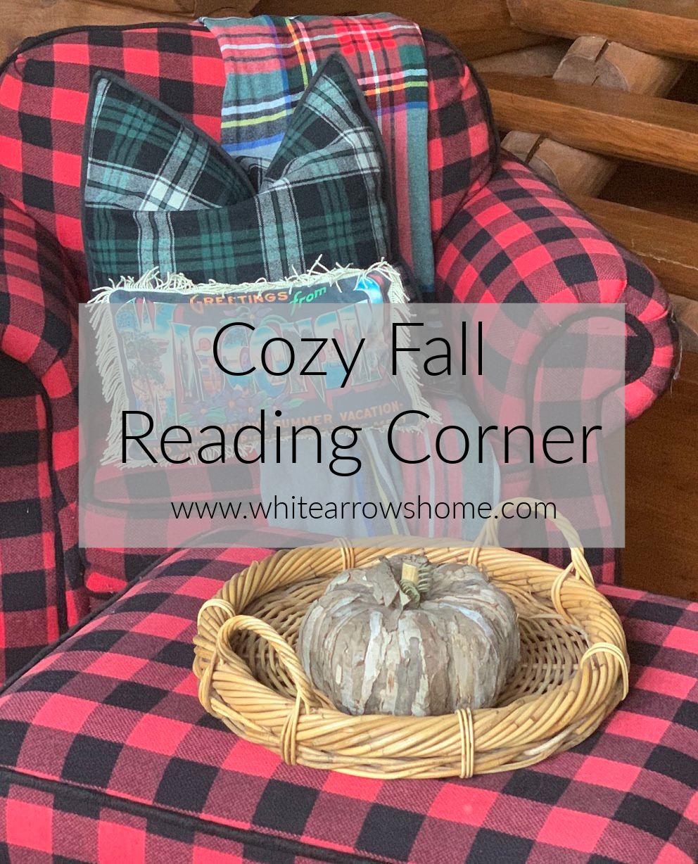 Cozy Reading Corner for Fall ~ White Arrows Home