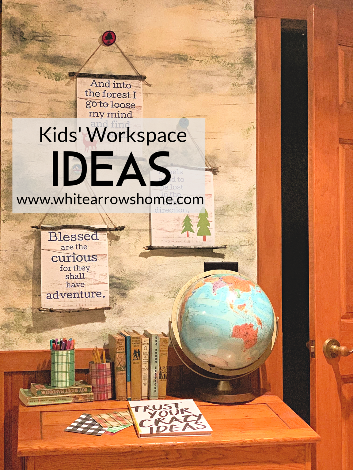 Set Up a Workspace for Kids ~ White Arrows Home