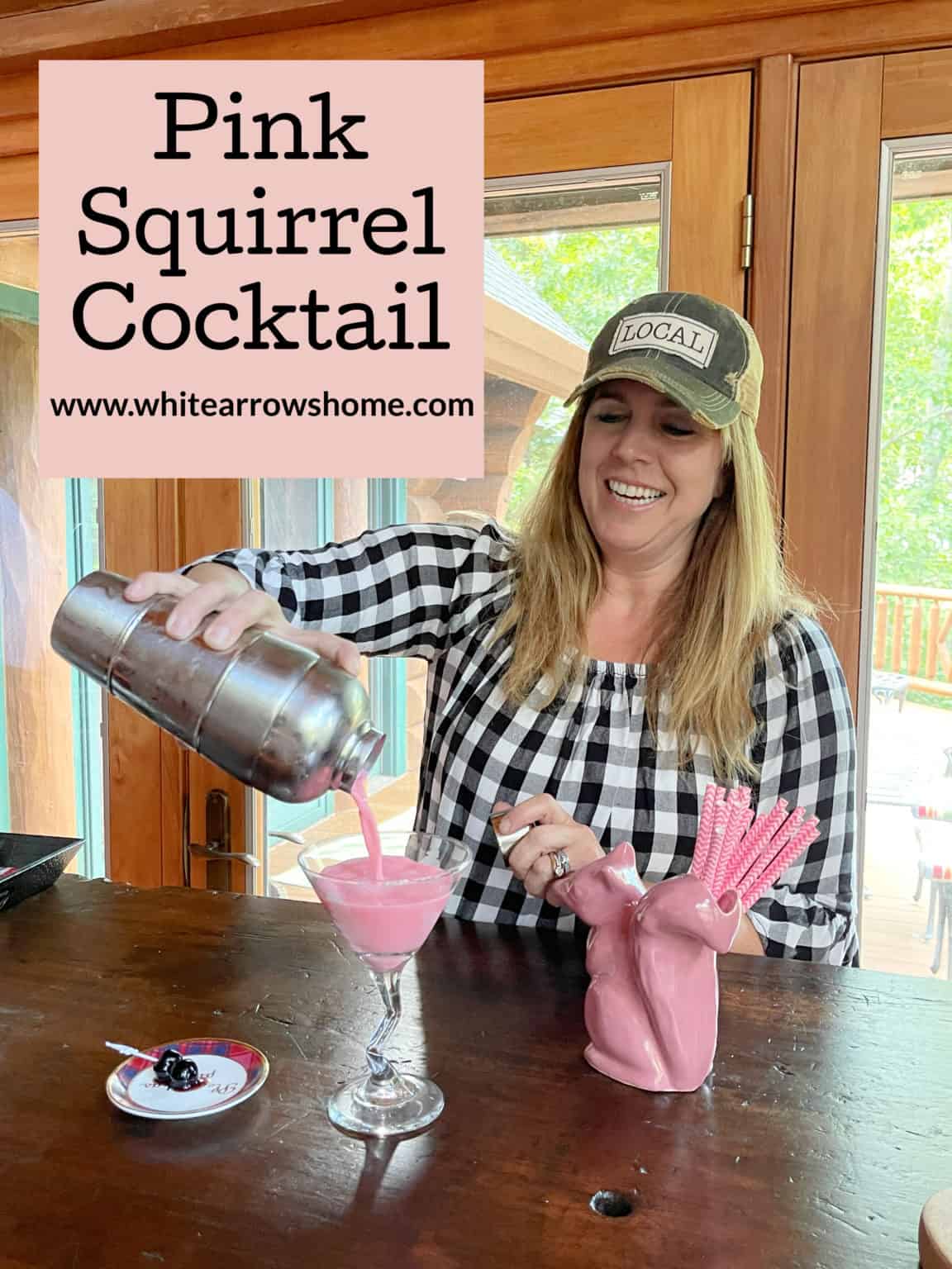 The Pink Squirrel Cocktail ~ White Arrows Home