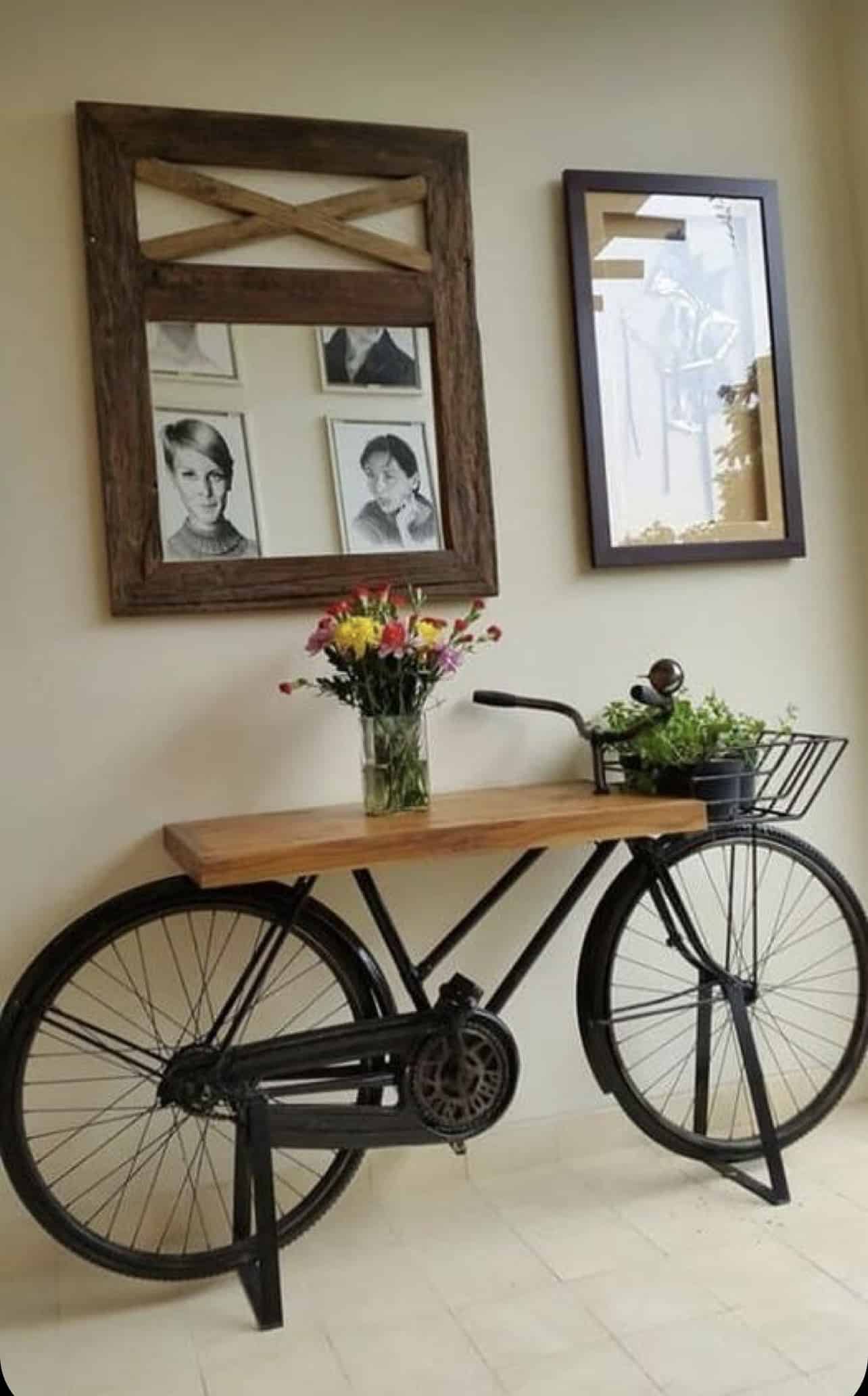 Decorating With Vintage Bikes ~ White Arrows Home