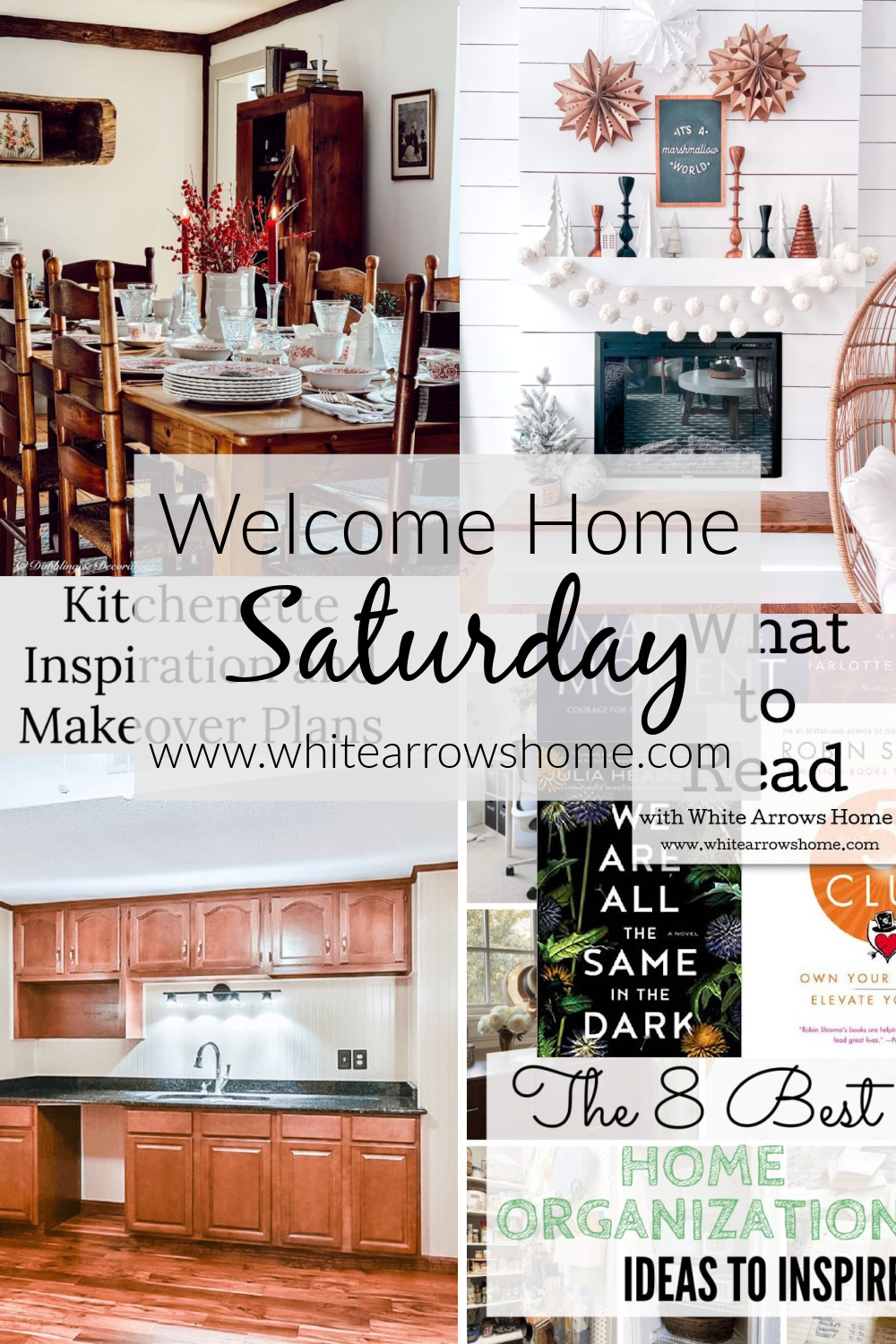 Welcome Home Saturday with Dabbling and Decorating ~ White Arrows Home