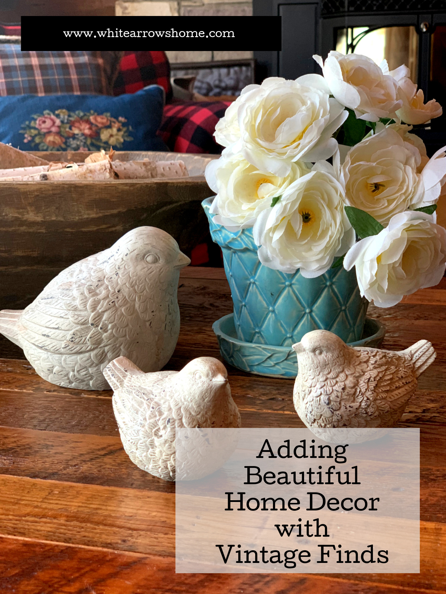 Adding Beautiful Home Decor With Thrifted Finds ~ White Arrows Home