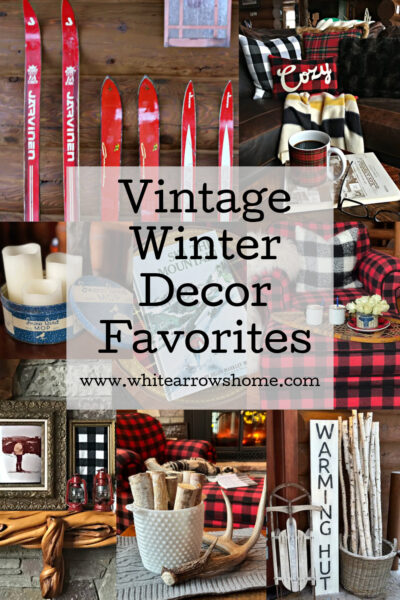 12 Favorite Vintage Finds For Winter Decorating ~ White Arrows Home