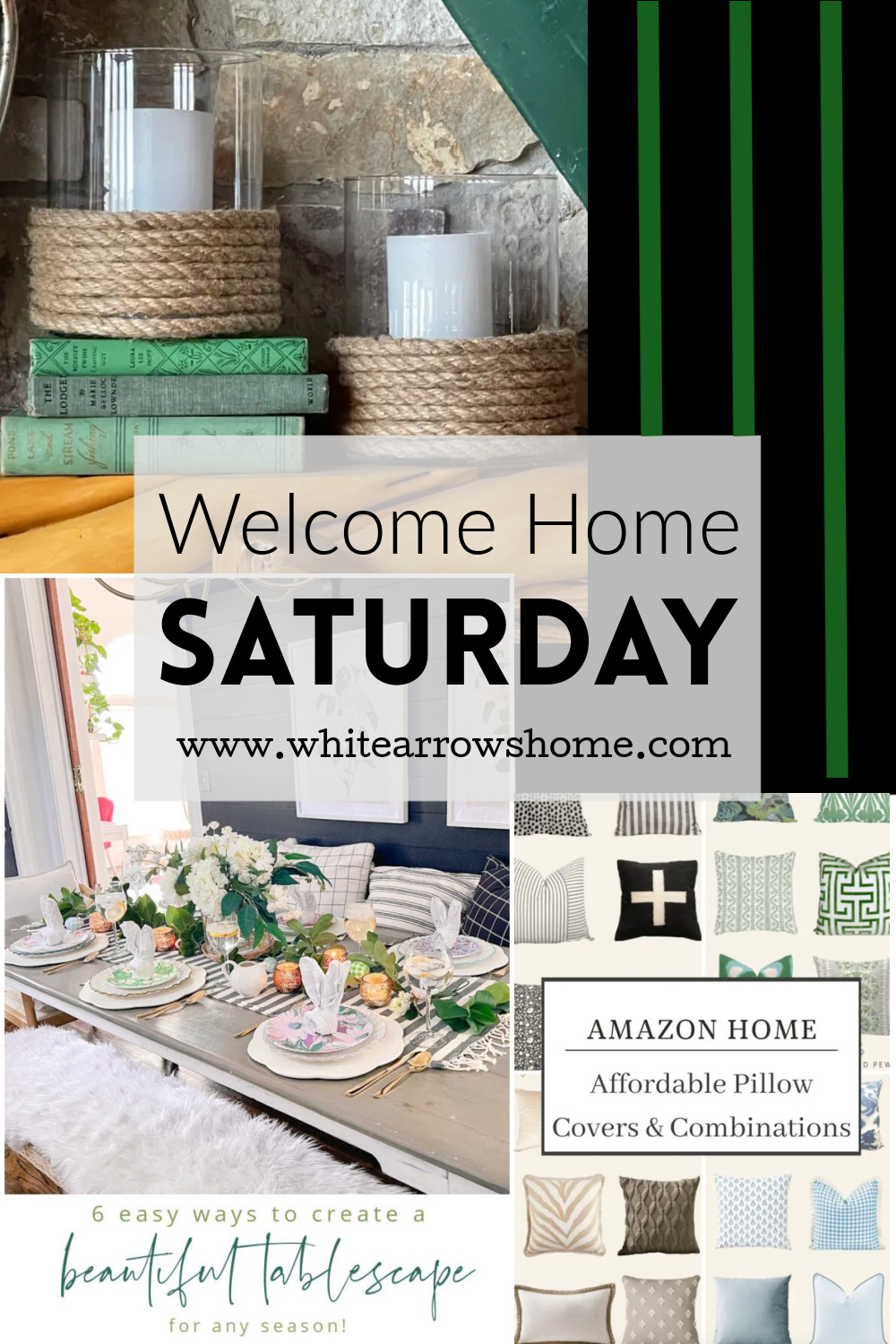 Welcome Home Saturday | Spring Crafts and More ~ White Arrows Home