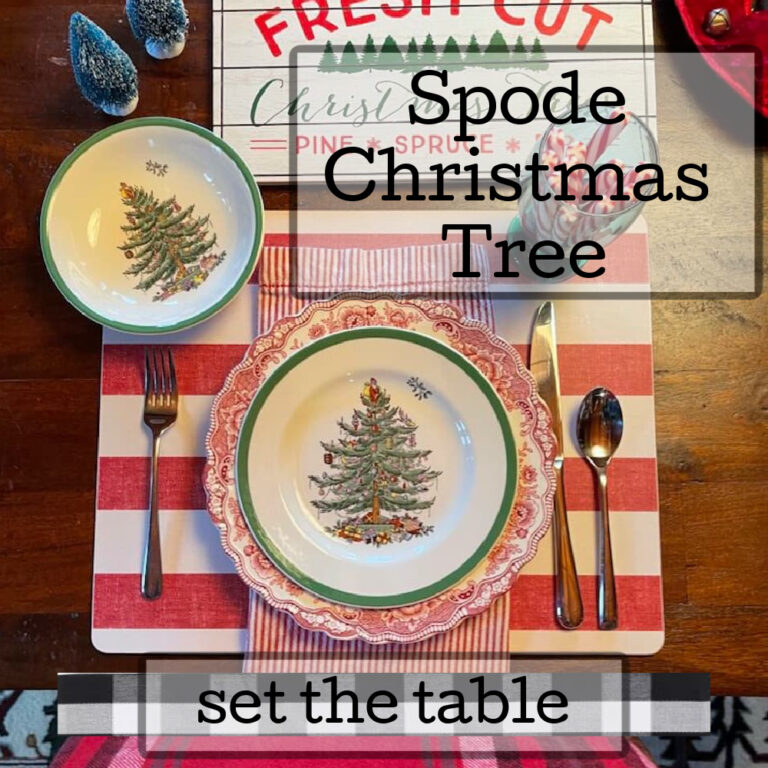 Setting a Holiday Table with Spode Christmas Tree China ~ White Arrows Home