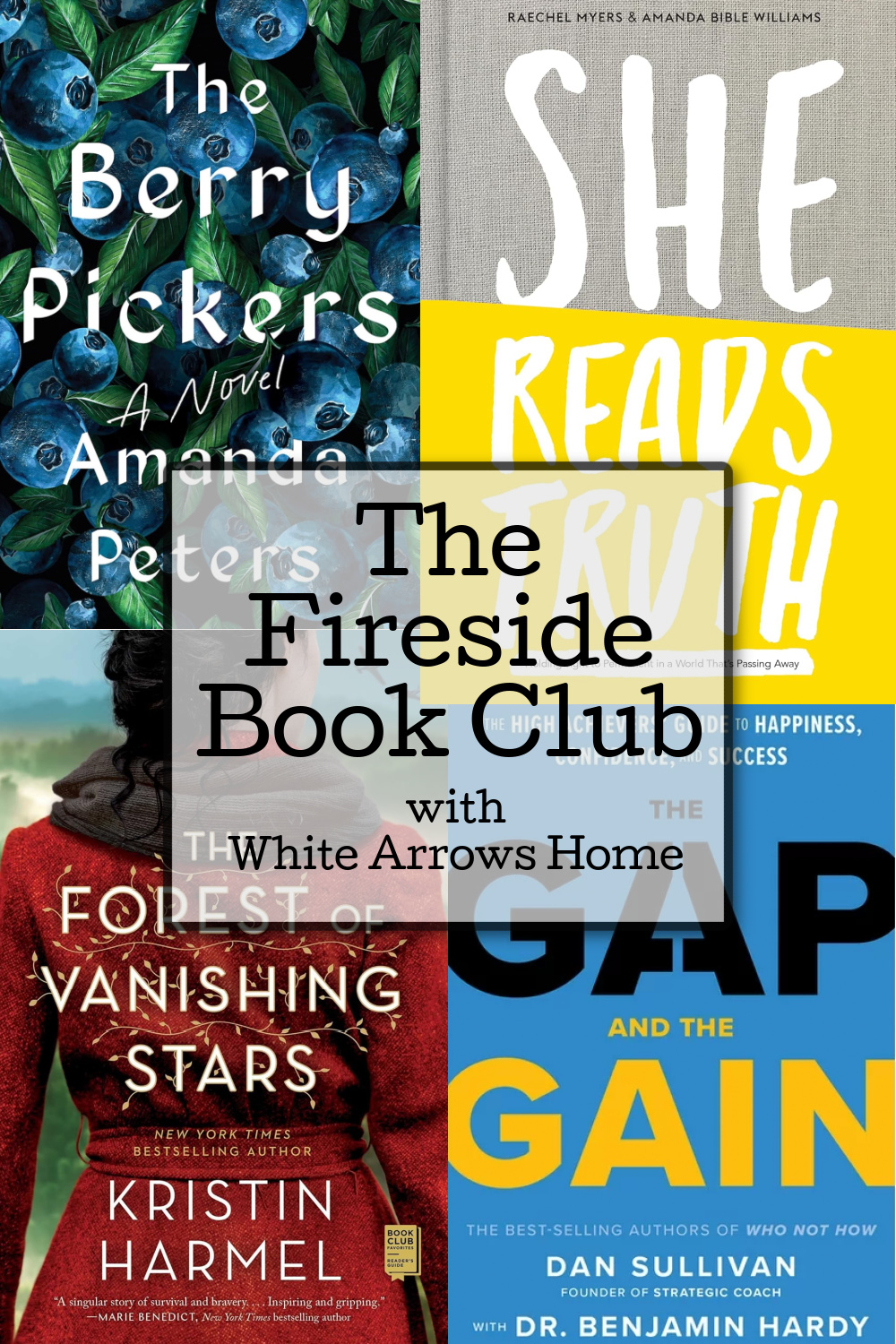 This Month's Books To Read: Fireside Book Club No. 53 ~ White Arrows Home