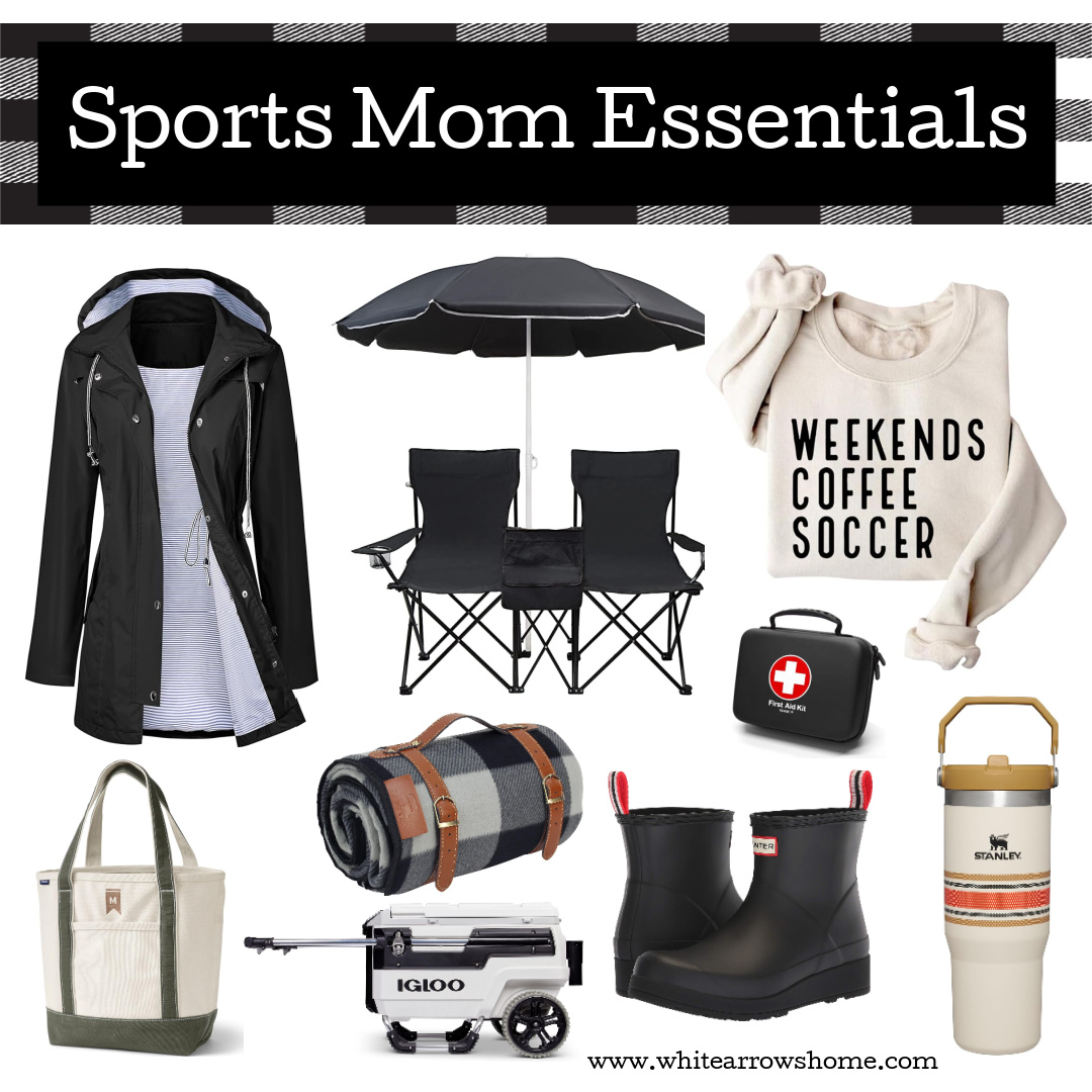 Sports-Mom-Essentials ~ White Arrows Home